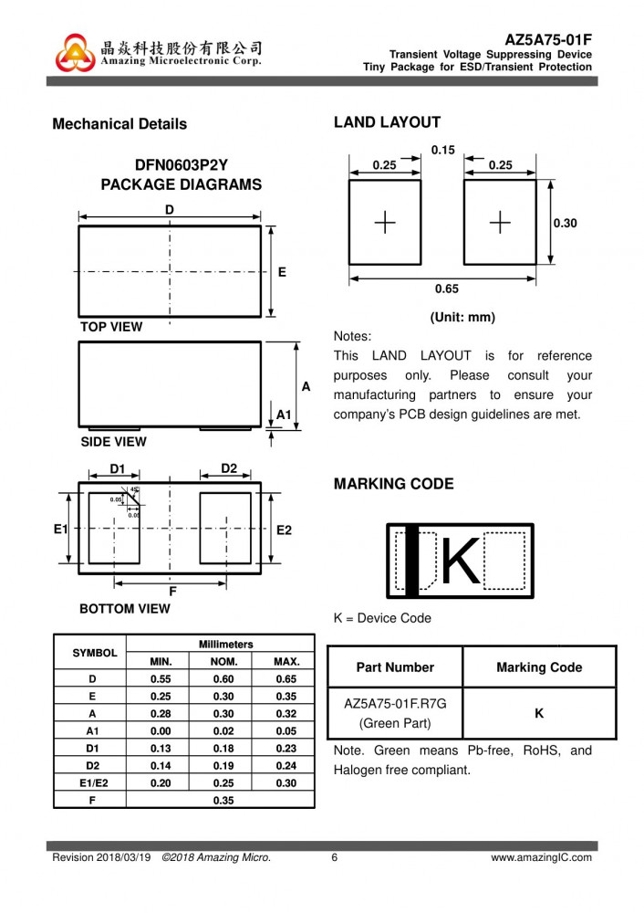 AZ5A75-01F technical document page 6