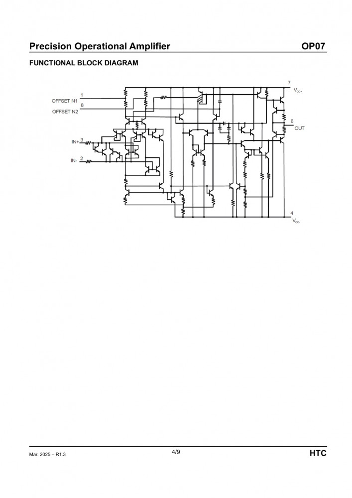 OP07N datasheet page 4