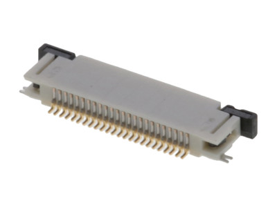 Easy-On FFC/FPC Connector, 0.50mm Pitch, Slider Series, Right-Angle, Top  Contact, 2.00mm Height, 24 Circuits, Tin-Silver-Bismuth Plating