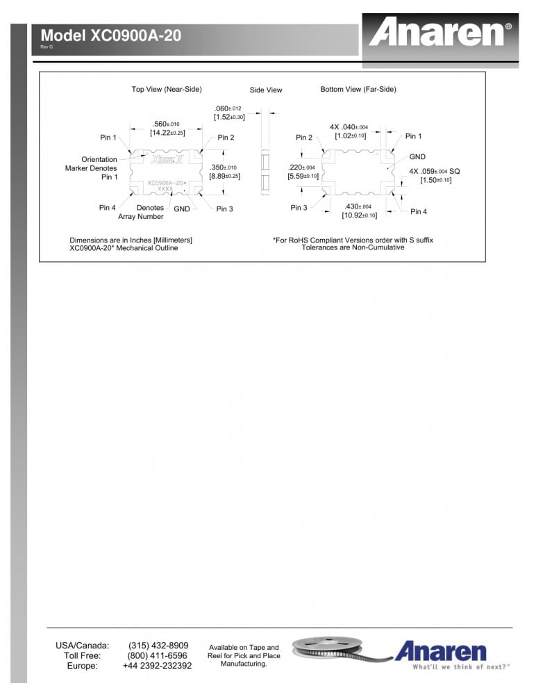XC0900A-20S datasheet page 2
