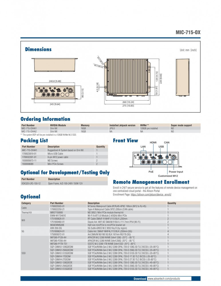 MIC-715-OX product document page 2