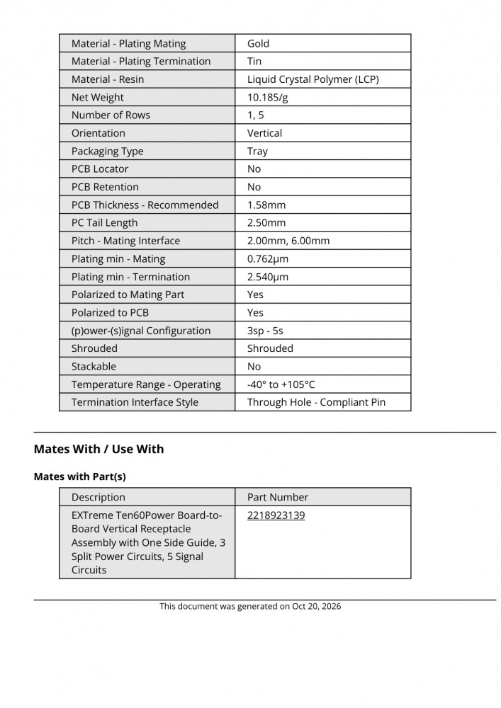 MOLEX 2218913139 document image 3