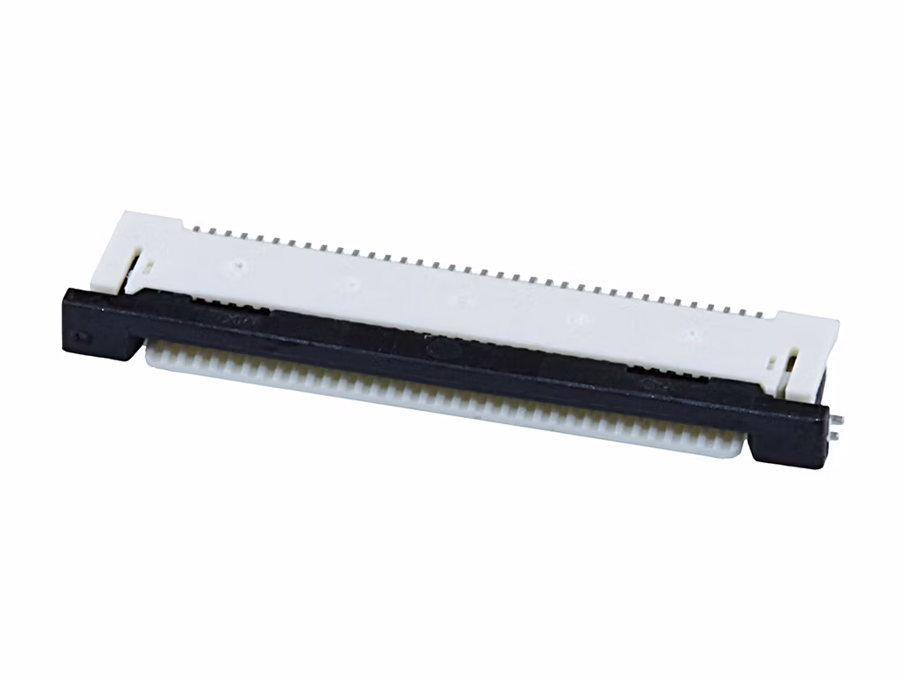 Easy-On FFC/FPC Connector, 0.50mm Pitch, Slider Series, Right-Angle, Bottom Contact, 2.00mm Height, 36 Circuits, Tin-Bismuth Plating for sale