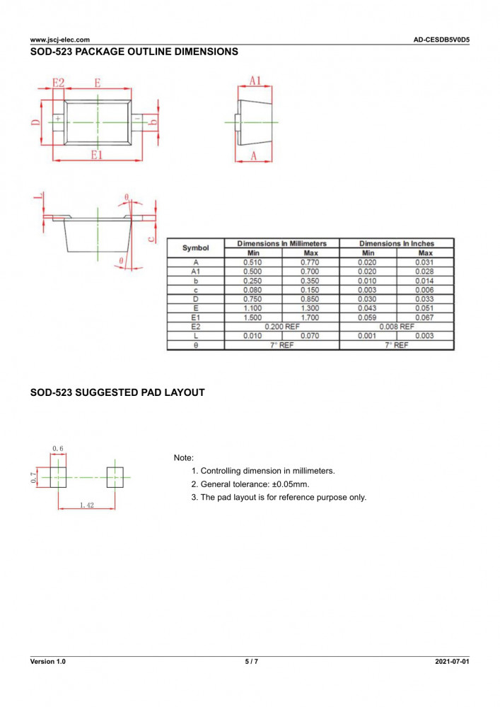 AD-CESDB5V0D5 datasheet page 5