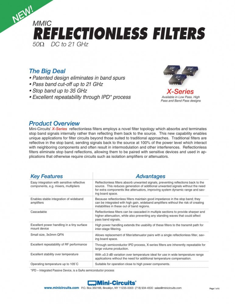 XLF-173+ datasheet page 1