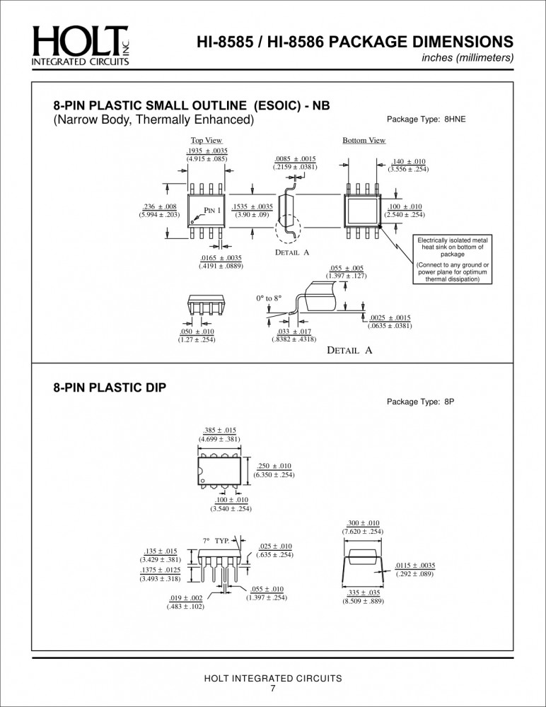 HI-8585 datasheet page 7