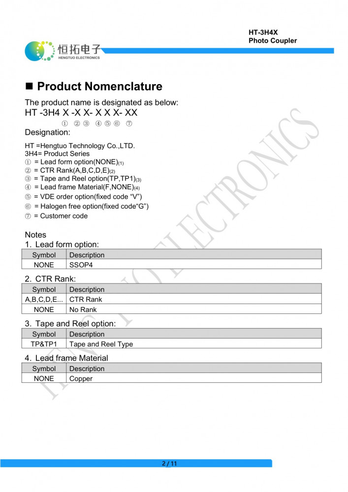 HT-3H4-BTP1 datasheet page 3