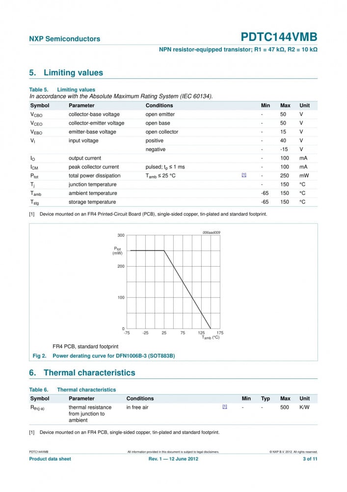 PDTC144VMB datasheet page 4