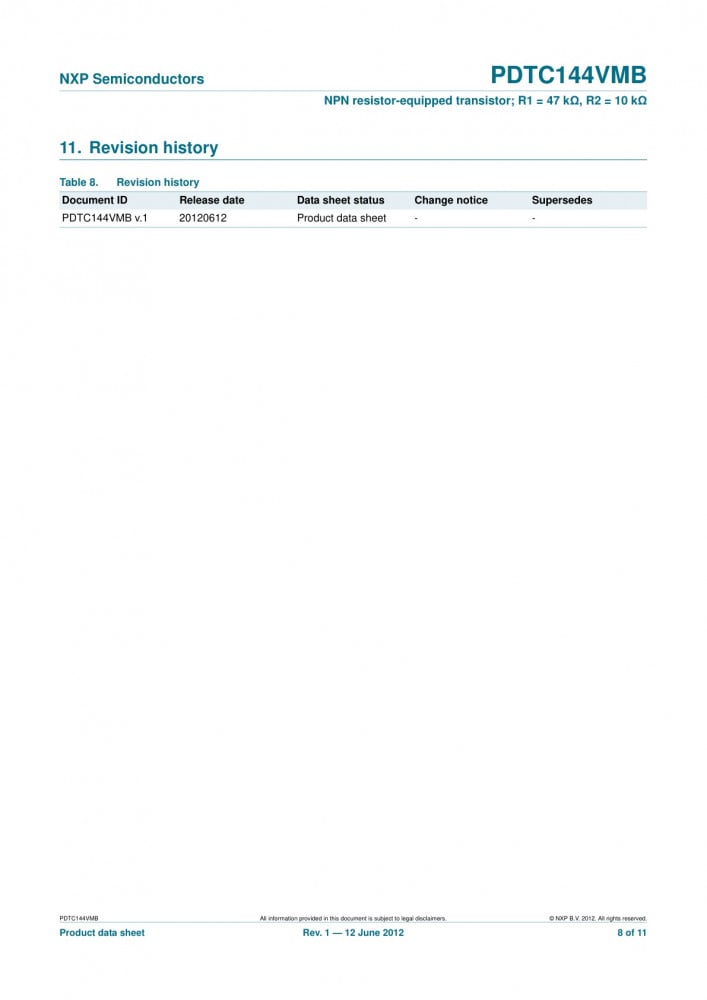 PDTC144VMB datasheet page 9
