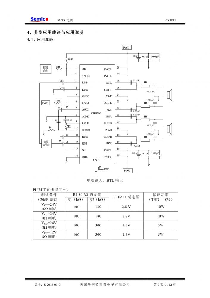 CS3815EO datasheet page 7