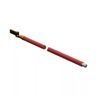 Pre-Crimped Lead Mini-Fit Sr. Male-to-Pigtail, Gold (Au) Plating, 225.00mm Length, 10 AWG, Red for sale
