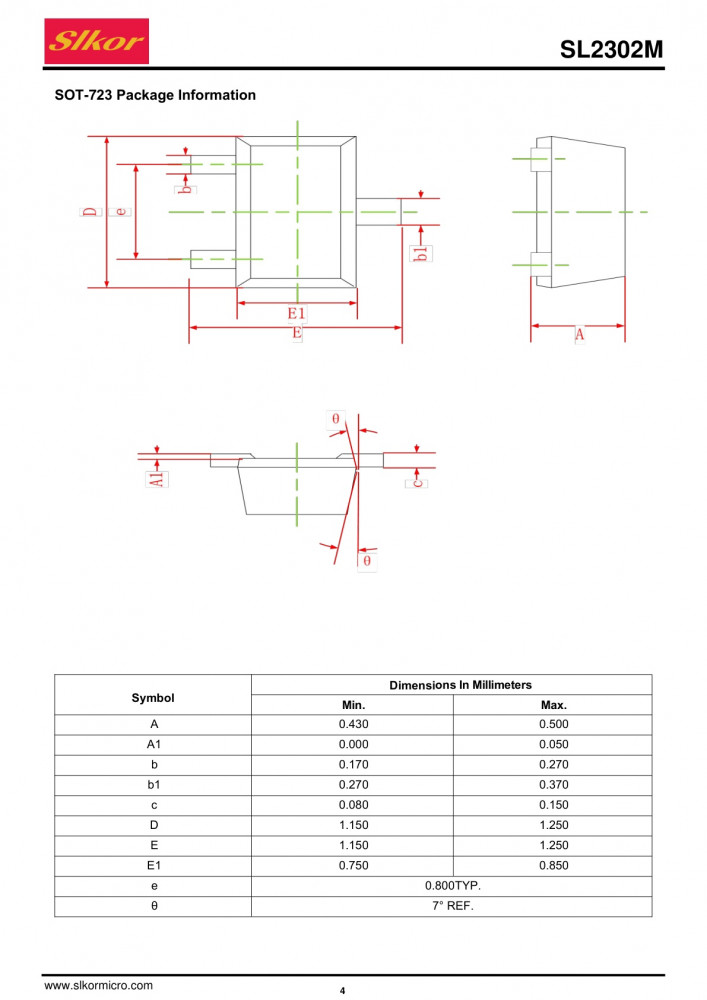 SL2302M datasheet page 4