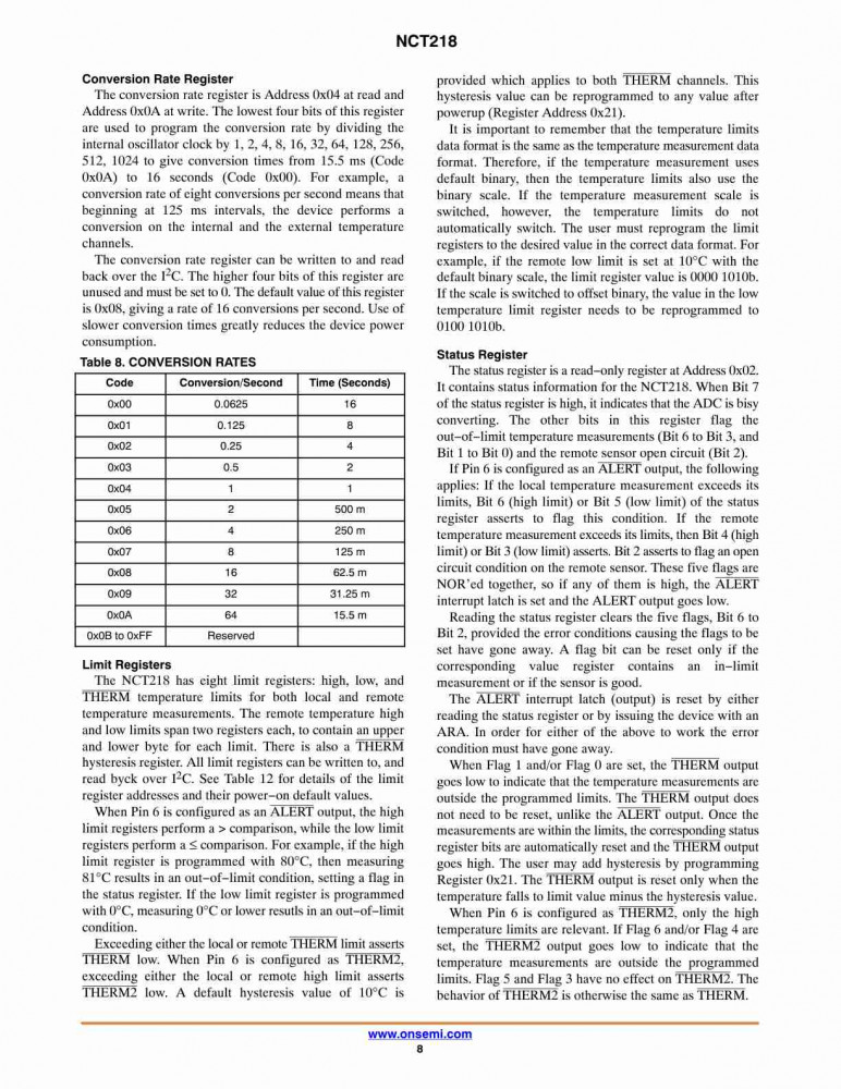 NCT218 datasheet page 8