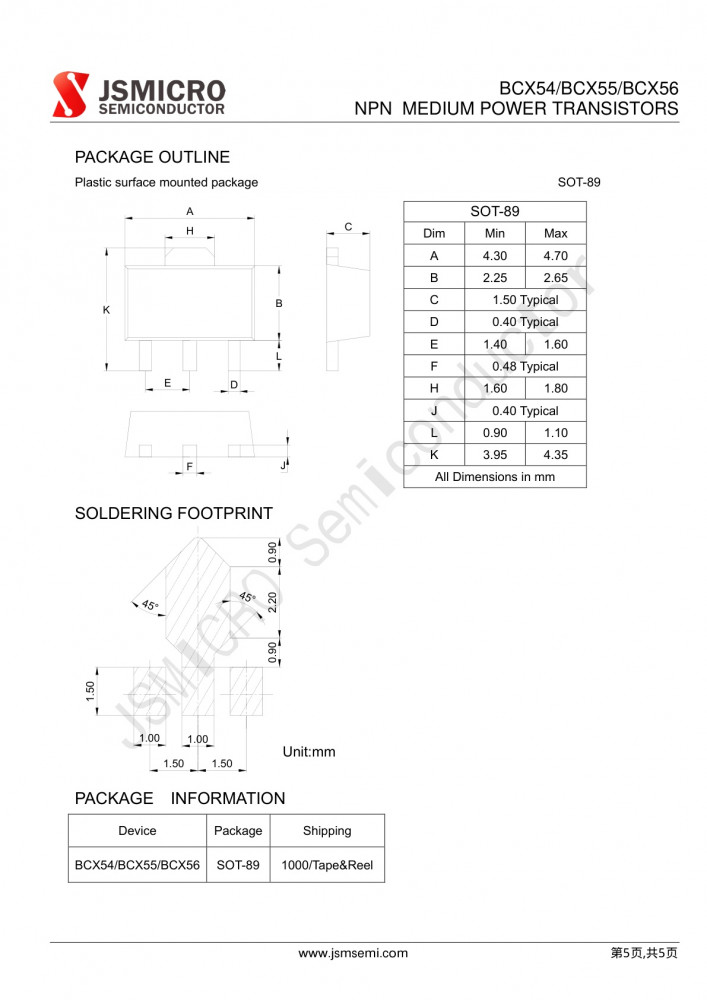 BCX55-16-JSM datasheet page 5