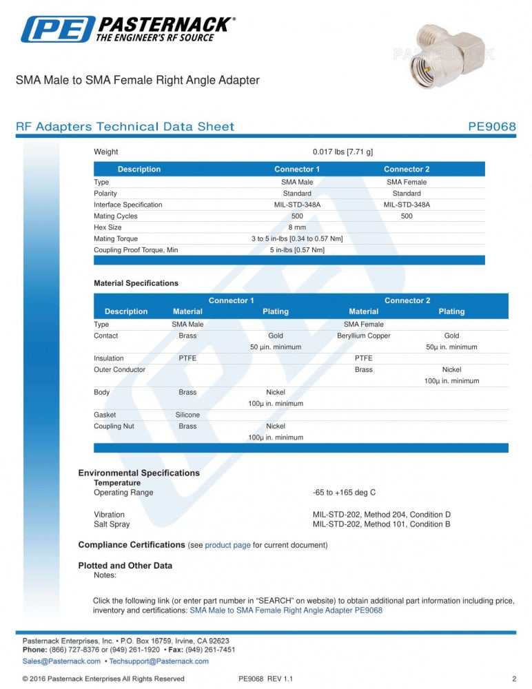 PE9068 technical document page 2