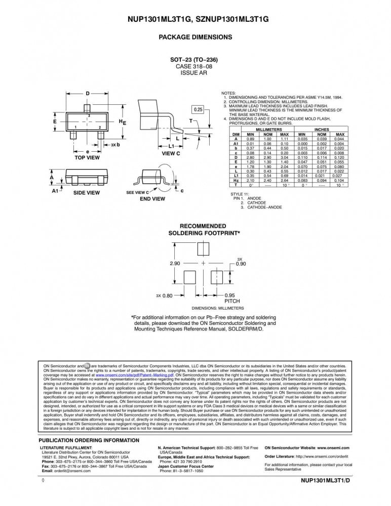 NUP1301ML3T1G datasheet page 4