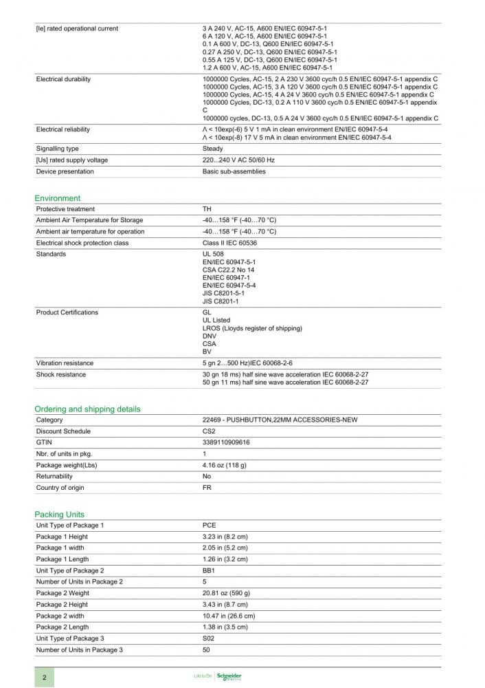 ZB5AW045 technical document page 2