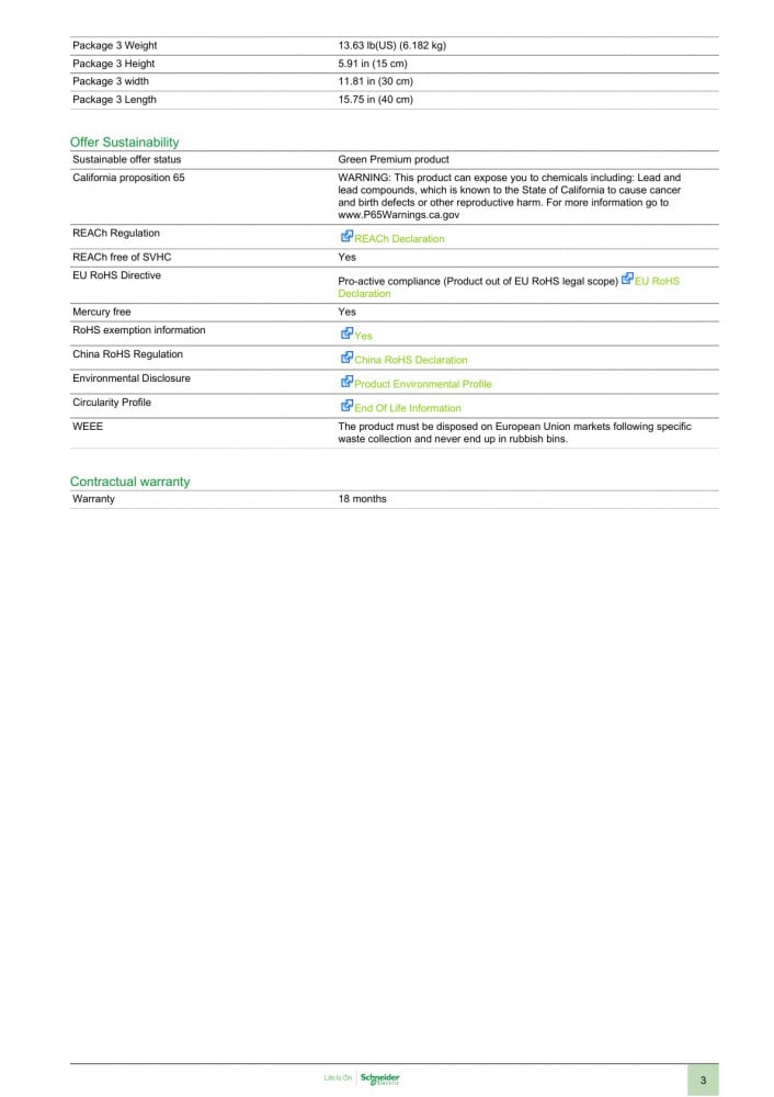 ZB5AW045 technical document page 3