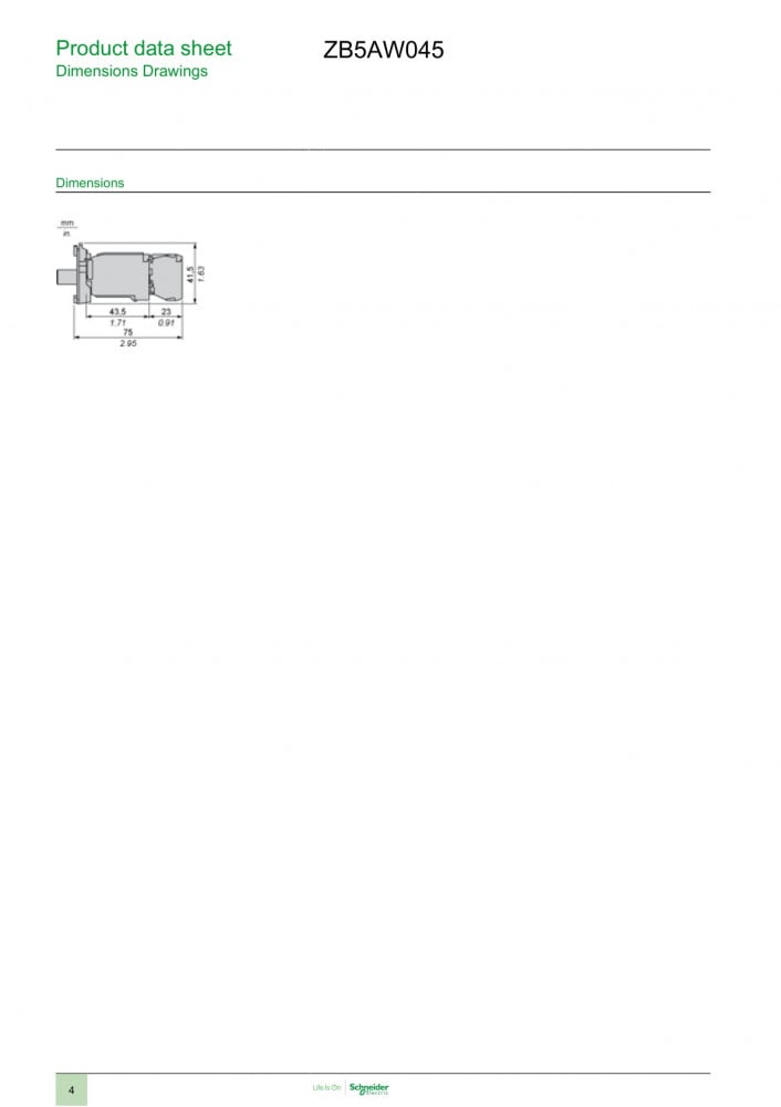 ZB5AW045 technical document page 4