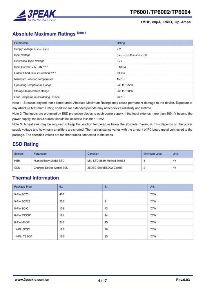 TP6002-VR datasheet page 4