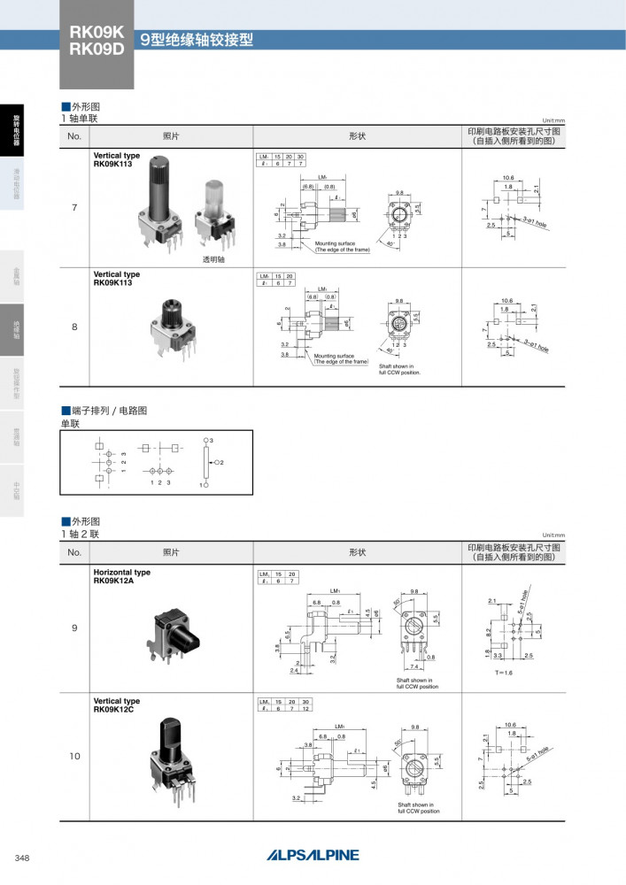 RK09D1130A1L technical document page 4