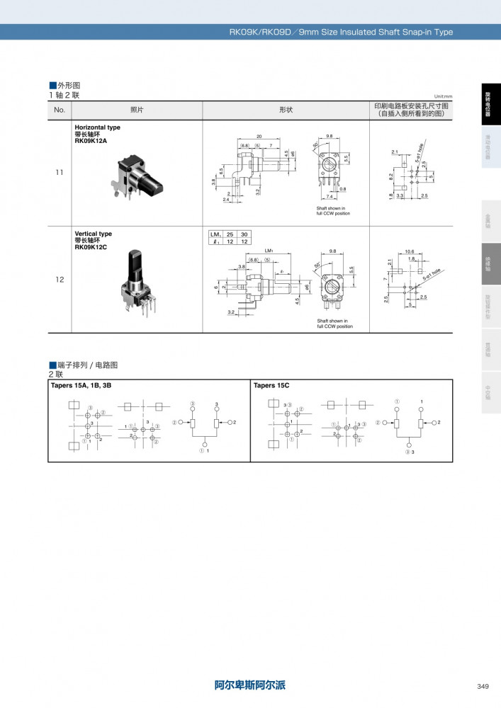RK09D1130A1L technical document page 5
