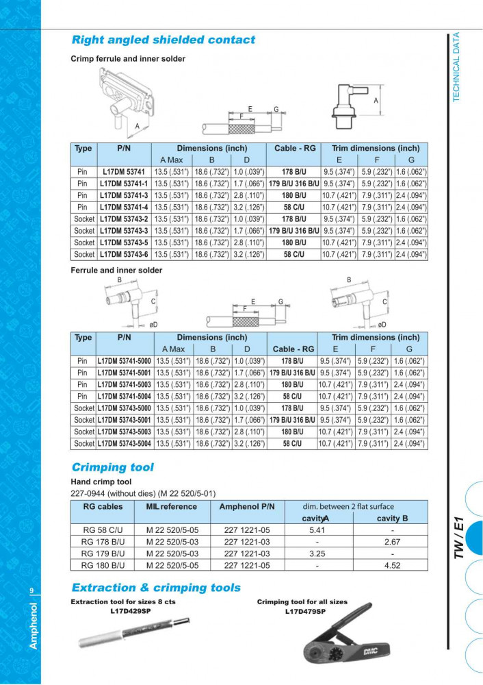 Amphenol L17DM537458 document page 9