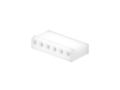 5.08mm Pitch KK Crimp Housing, 4 Circuits, White, with Ramp, Glow-Wire Capable