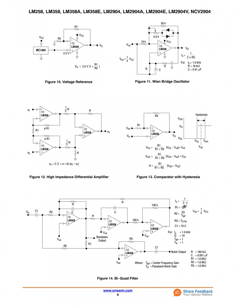 LM258 technical document preview, page 8