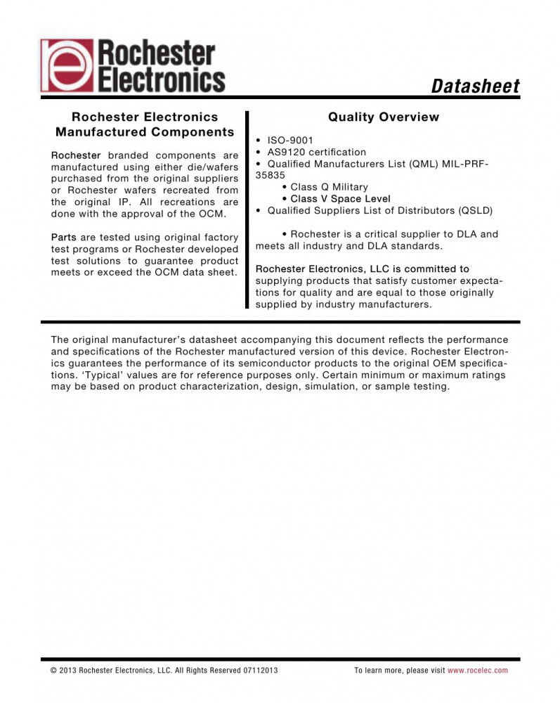 IH5012CDE datasheet page 1