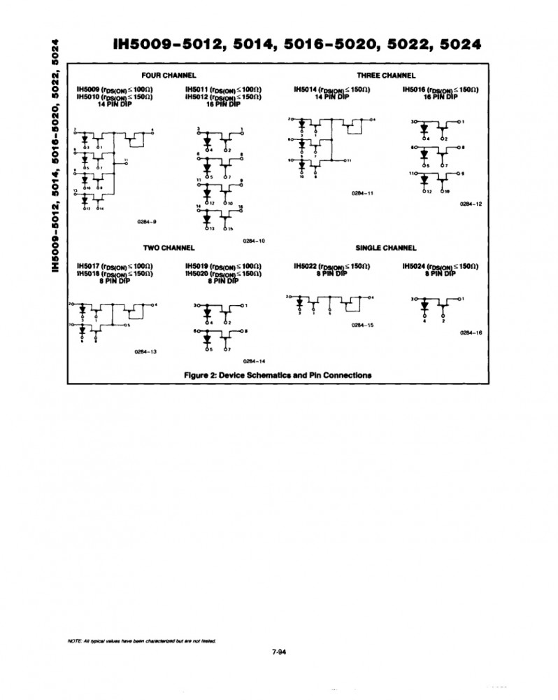 IH5012CDE datasheet page 4