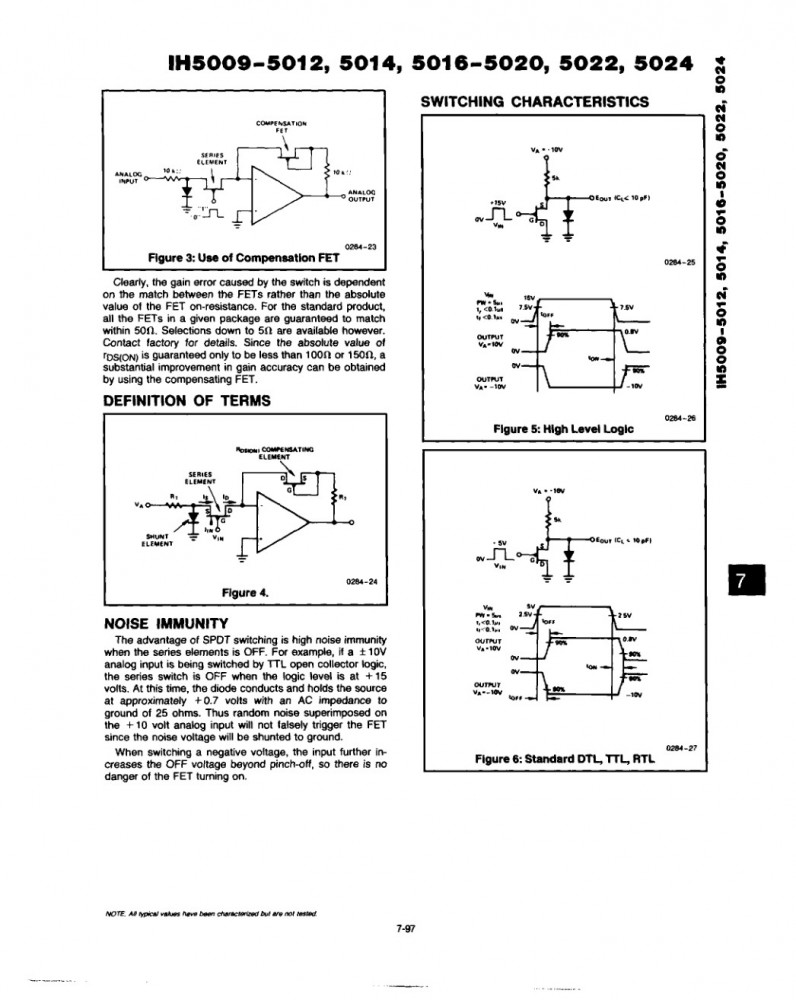 IH5012CDE datasheet page 7