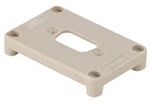 Heavy-Duty Standard (STD) Double Lever Surface Mount Housing, Die-cast Aluminum, with 2 Levers, with Gasket, Size 16B «77x27», Pg21 Thread, High Construction, Grey