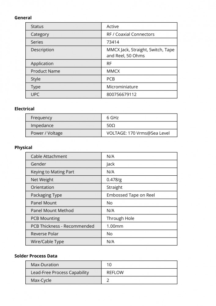 MOLEX 734140080 product document page 2