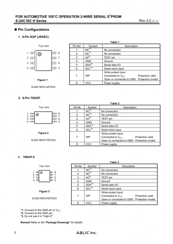 S-24C16C datasheet page 2