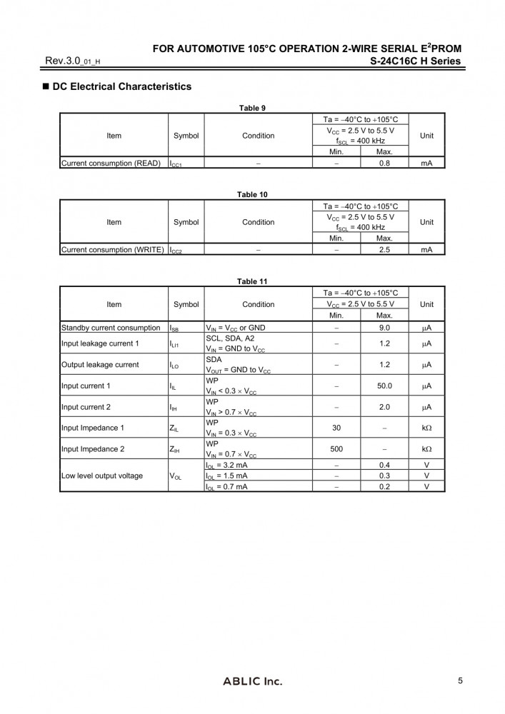 S-24C16C datasheet page 5