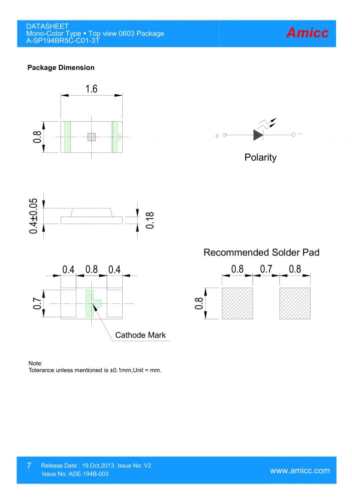 A-SP194BR5C-C01-3T datasheet page 7