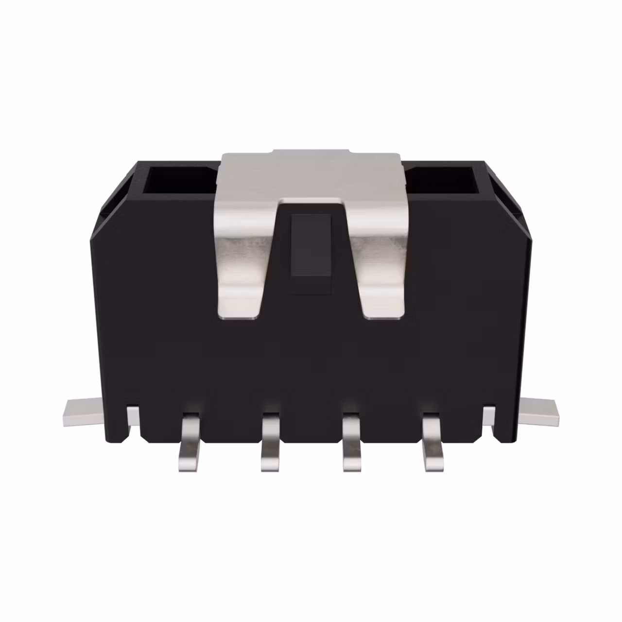Micro-Fit+ Vertical Header, Surface Mount, 3.00mm Pitch, Single Row, 4 Circuits, 0.76µm Gold (Au) Plating, Glow-Wire Capable, Solder Nail, Black, Tape and Reel for sale