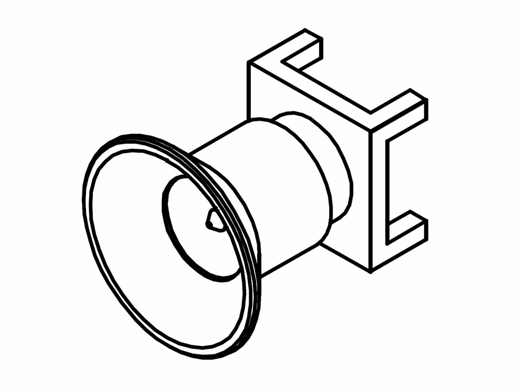 SMP-MAX Plug, Straight, Smooth Bore, Catchers Mitt, Panel Mount, Press-in, Gold (Au) Plating, Tray, 50 Ohms