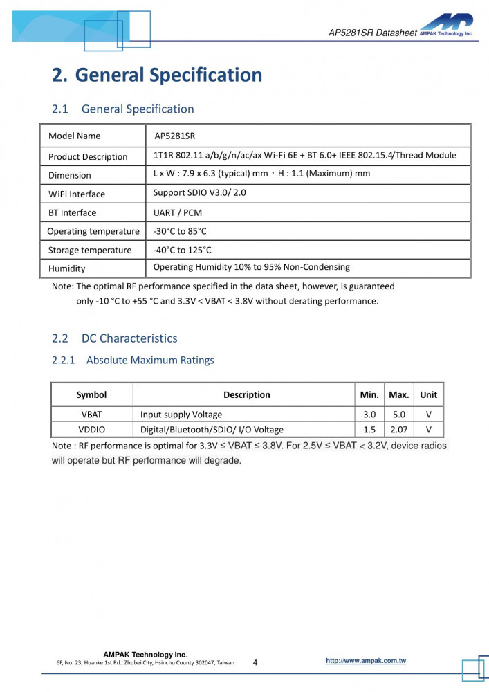 AP5281SR datasheet page 7