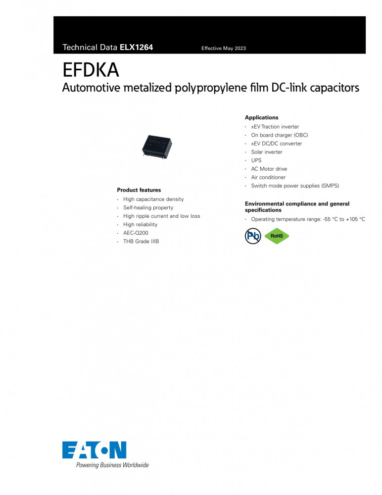 EFDKA datasheet page 1