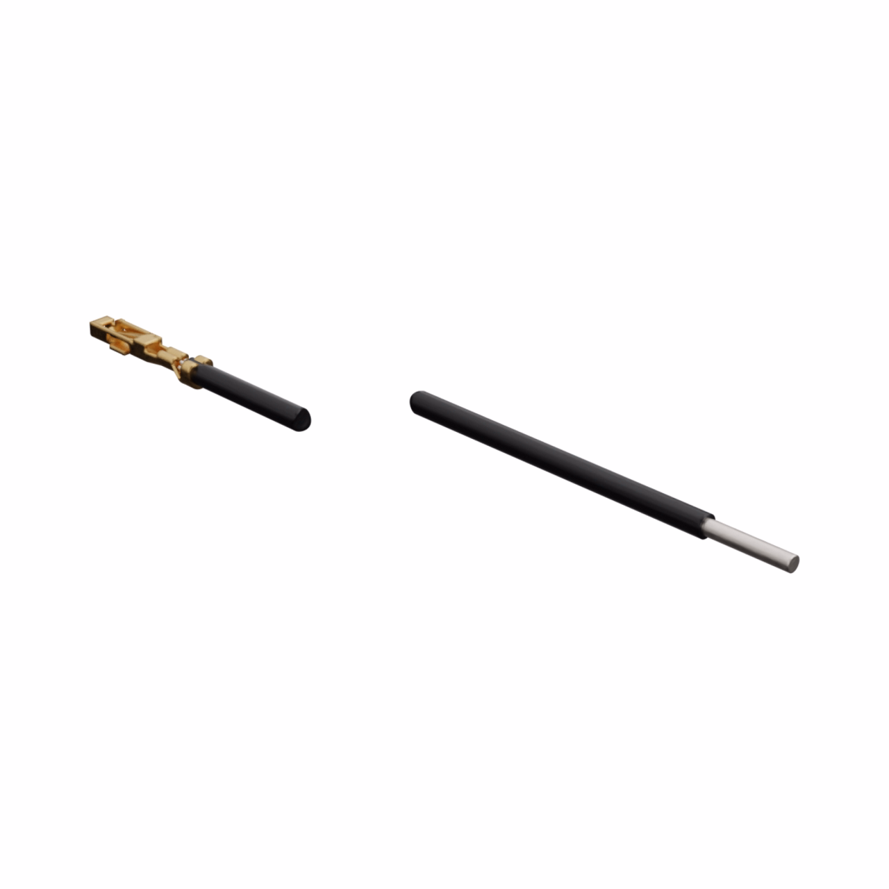 Pre-Crimped Lead iGrid-Female-to-Pigtail, Gold (Au) Plating, 300.00mm Length, 22 AWG, Black for sale