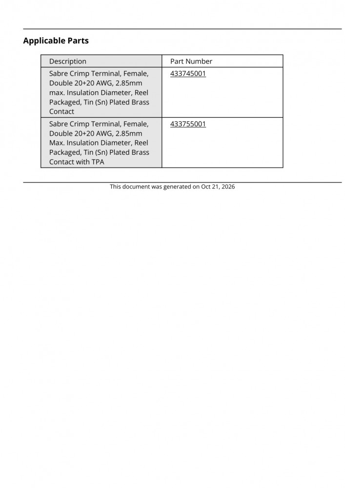 Product document image 3 for MOLEX 639112900