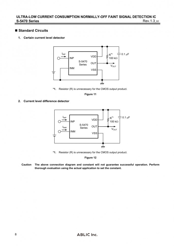 S-5470 Series datasheet page 8