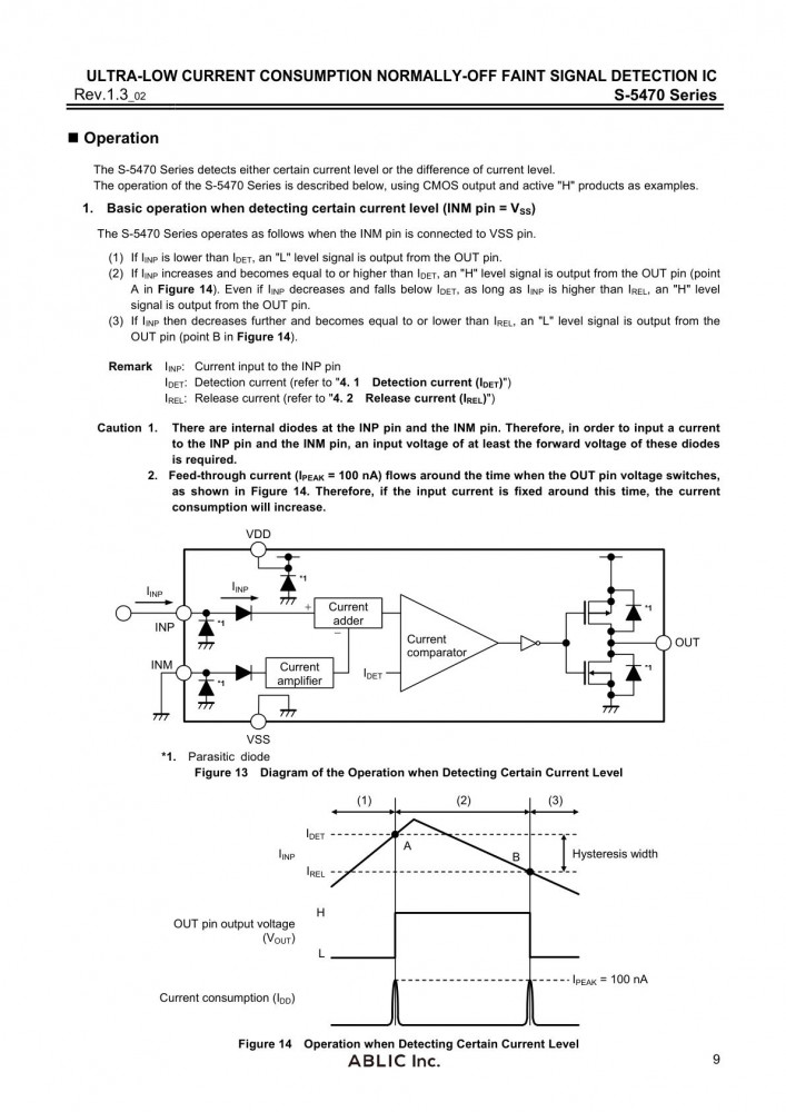 S-5470 Series datasheet page 9
