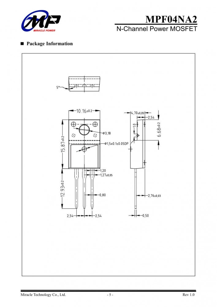 MPF04NA2 datasheet page 5