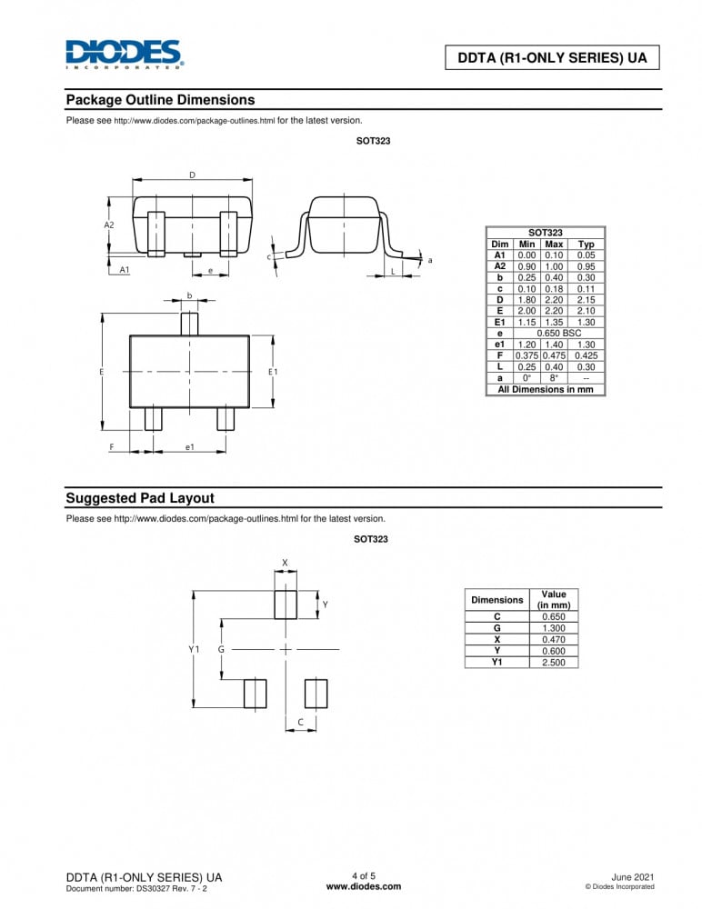 DDTA143TUA-7-F datasheet page 4