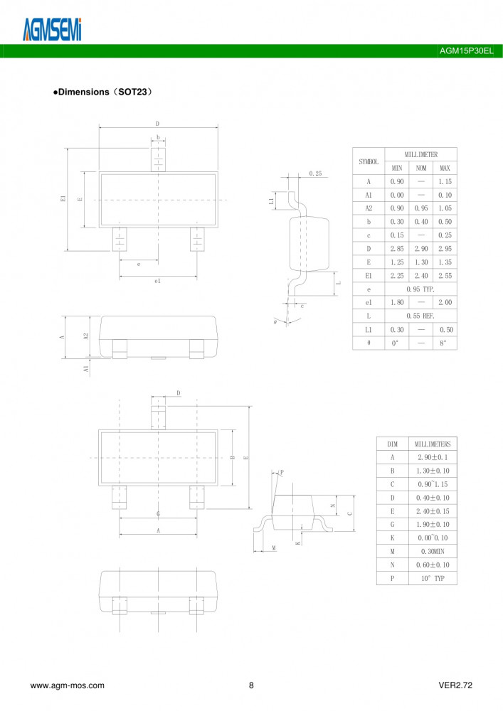 AGM15P30EL datasheet page 8