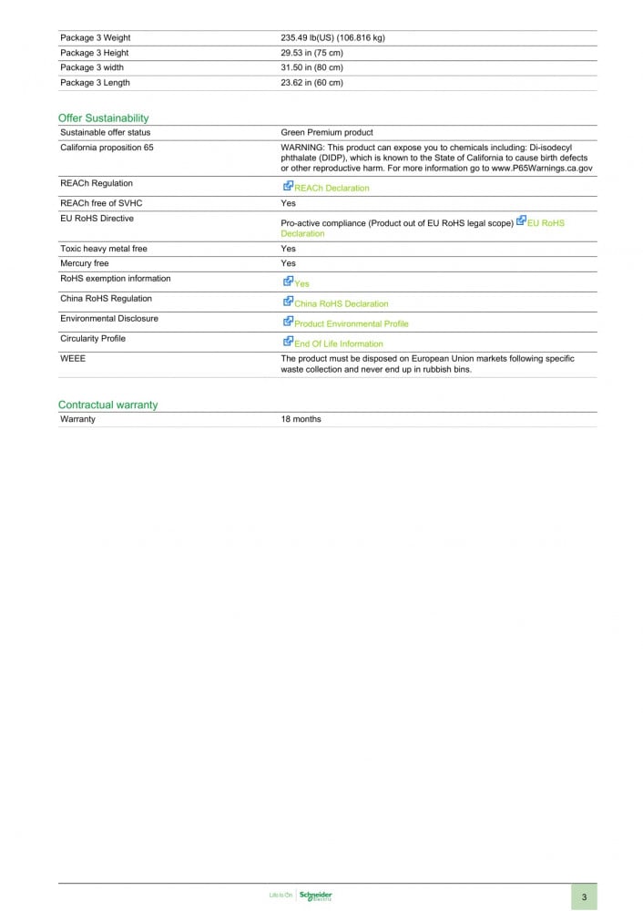 XB4BA31 technical document page 3