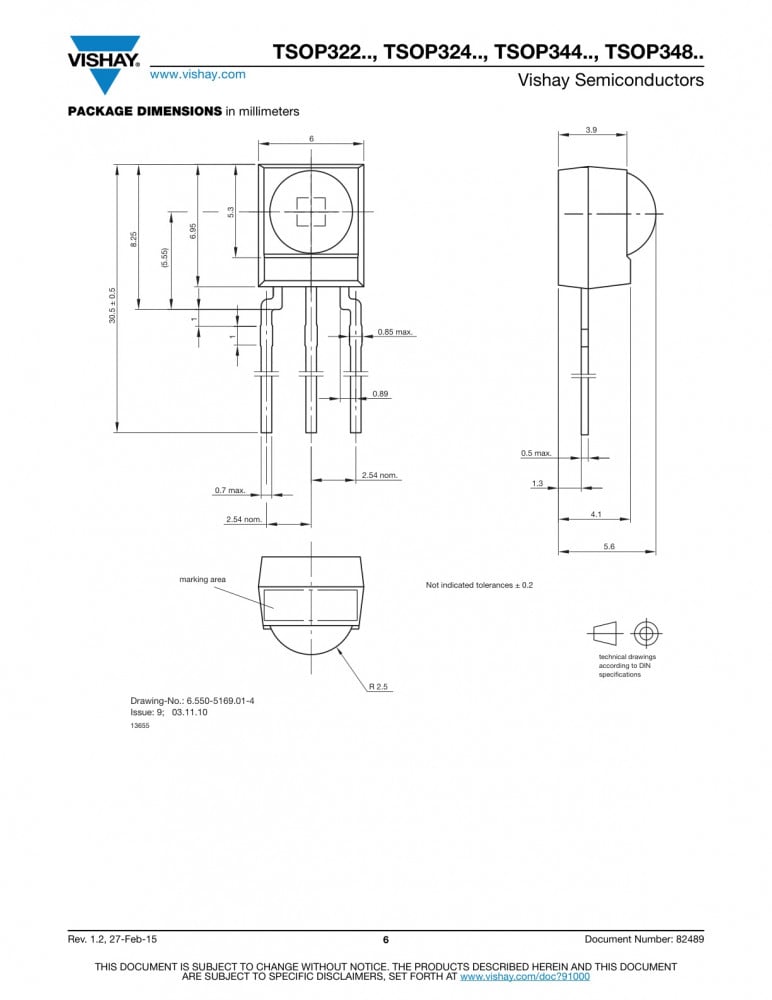 TSOP34838 datasheet page 6